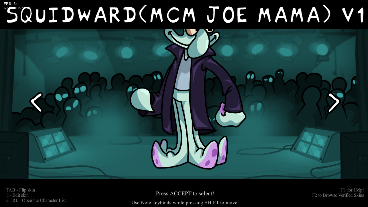 [Psych Online]MCM Squidward skins(old&new) Mod for Friday Night Funkin ...