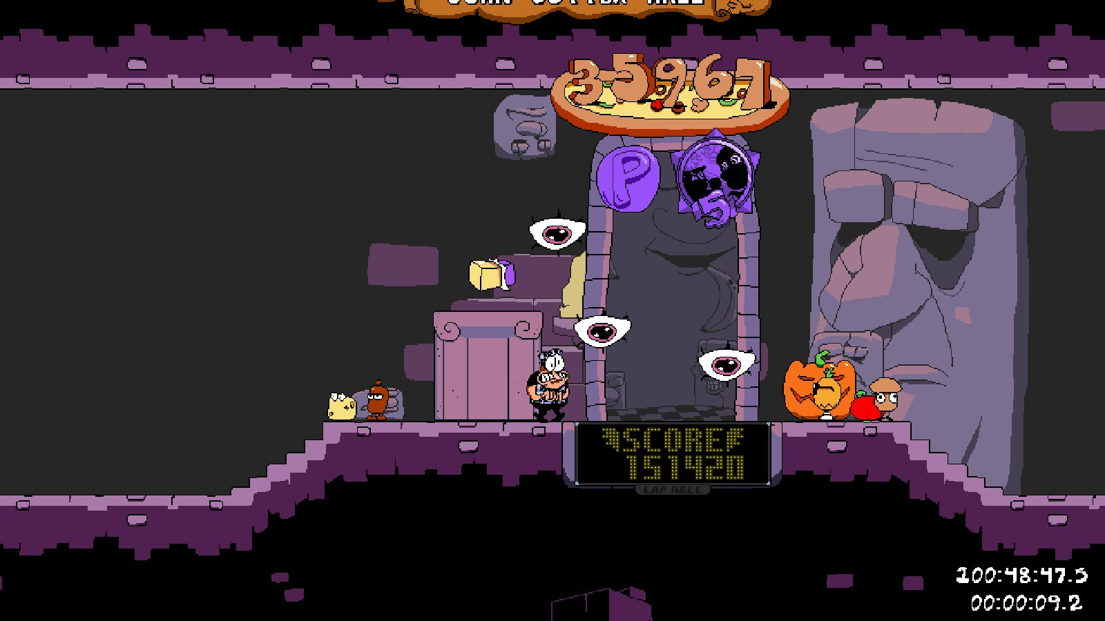 Lap Hell Pizza Pursuit (With Extra toppings) Mod for Pizza Tower | PT Mods