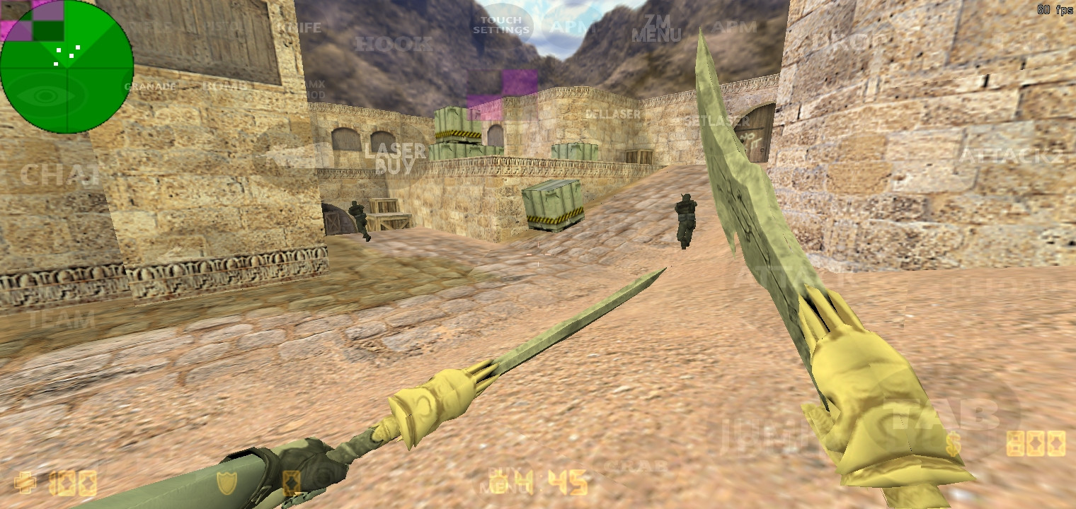 [CS 1.6] Chaos Knives of Kratos Mod for Counter-Strike 1.6 | CS1.6 Mods