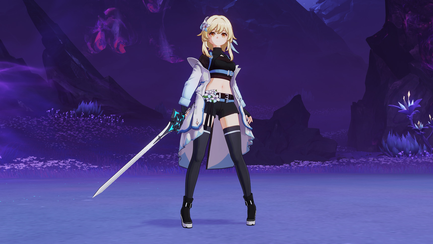 Sword of Descension over Prototype Rancour Mod for Genshin Impact | GI Mods