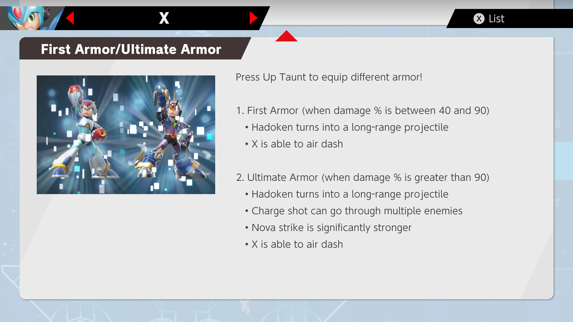 Mega Man X Moveset Mod for Super Smash Bros. Ultimate | SSBU Mods