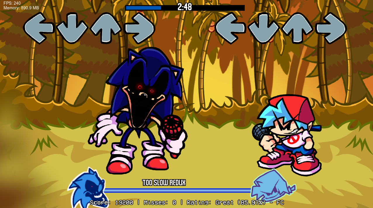 FNF Vs Sonic.EXE Too Slow REDUX Mod for Friday Night Funkin' | FNF Mods