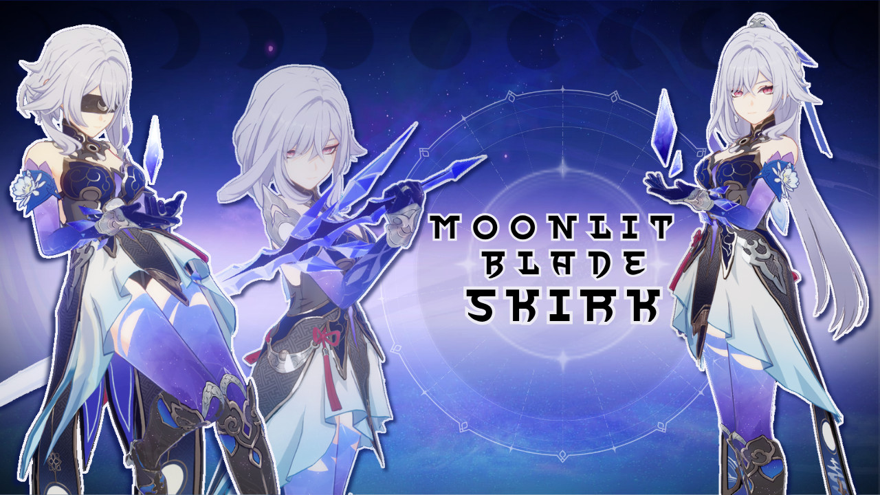 Skirk Moonlit Blade (12 Hairs + More)! Mod for Genshin Impact | GI Mods