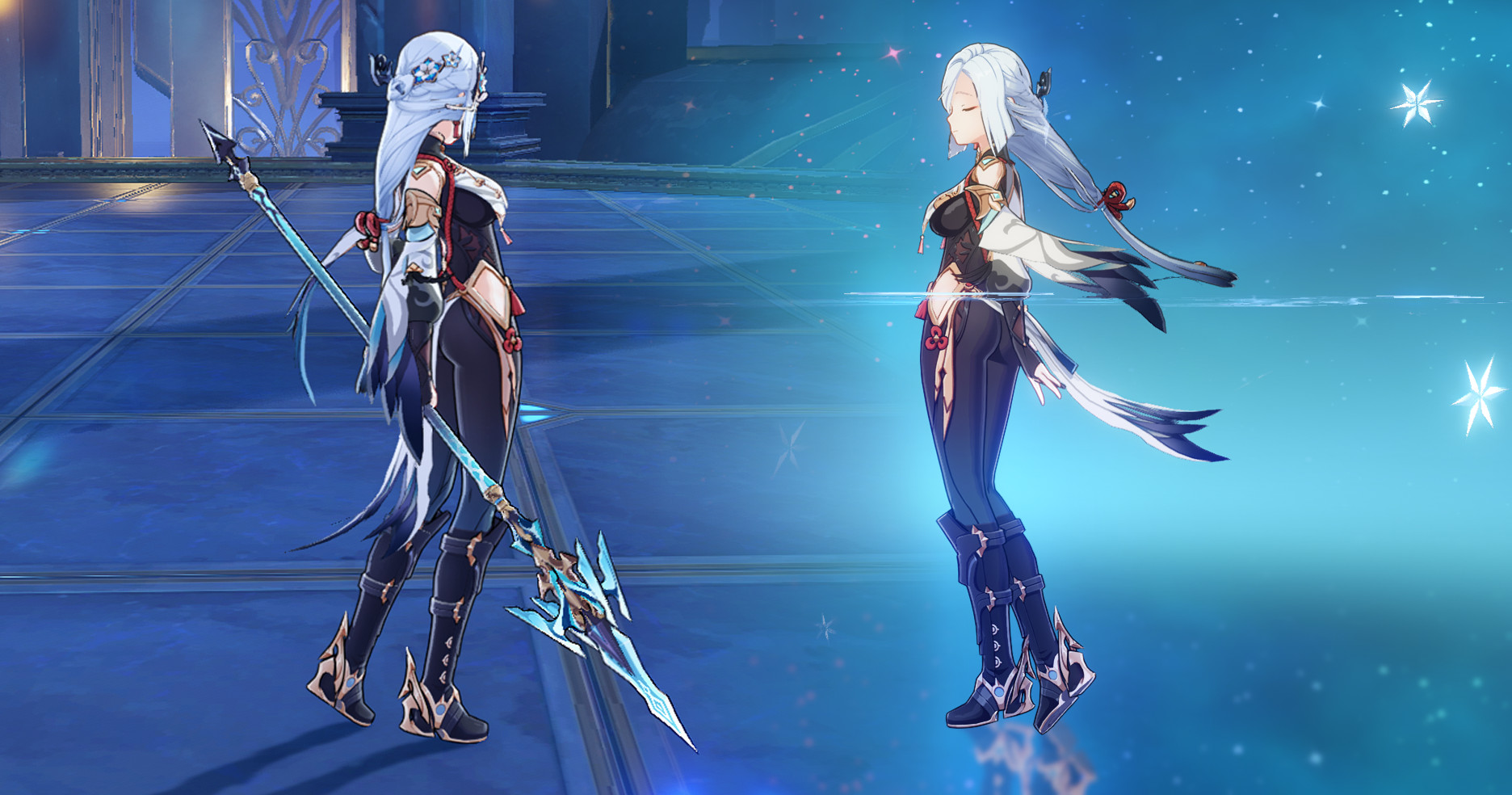 Shenhe boots and hair Mod for Genshin Impact | GI Mods