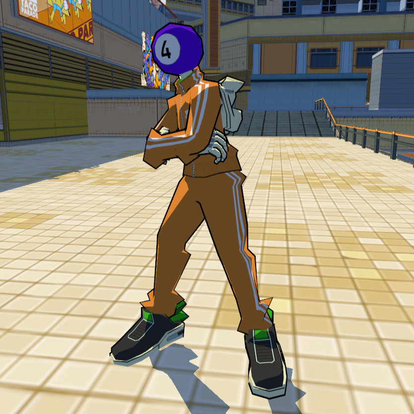 Bald DOT.EXE Mod for Bomb Rush Cyberfunk | BRC Mods