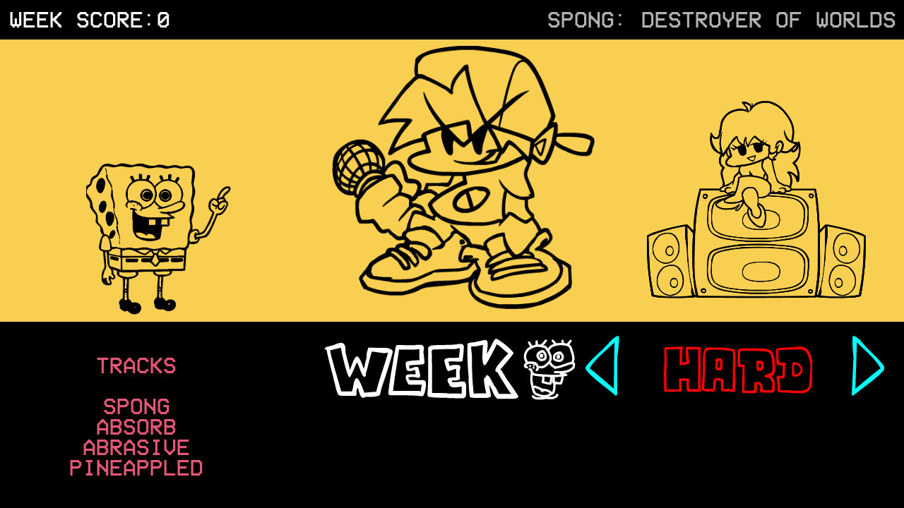 Vs. Spong FULL WEEK Mod for Friday Night Funkin' | FNF Mods