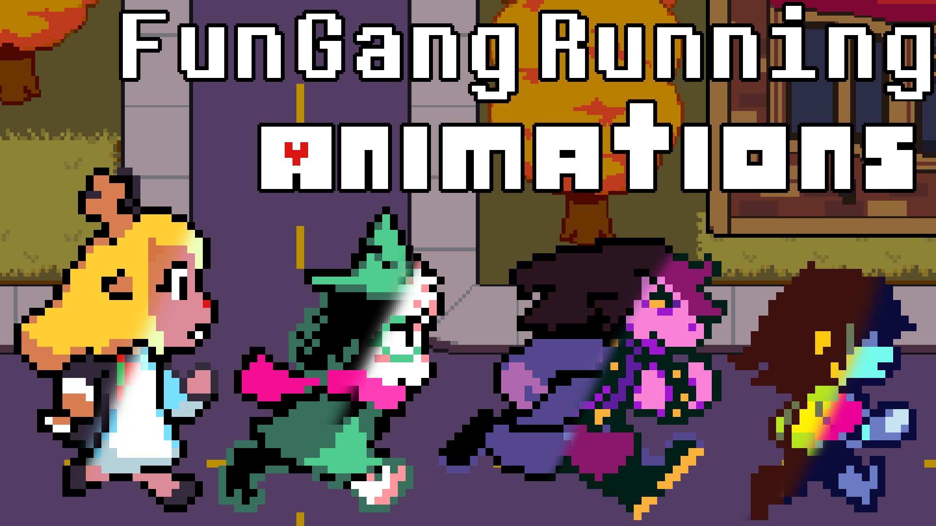 Fun Gang Running Animations Mod for Deltarune | DR Mods