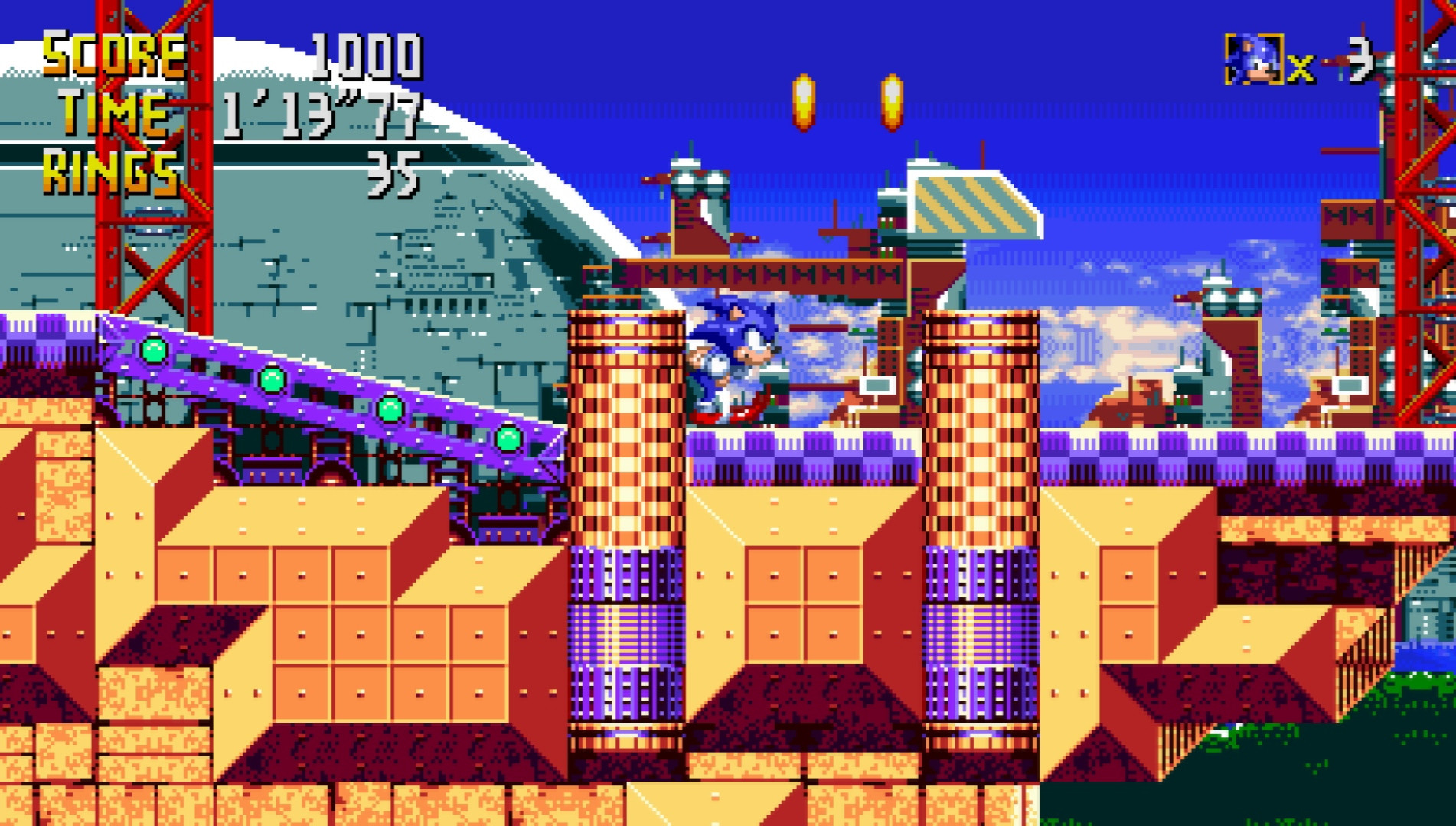 Knuckles' Chaotix LBZ (Day)(Sunset) Mod for Sonic 3 A.I.R. | S3AIR Mods