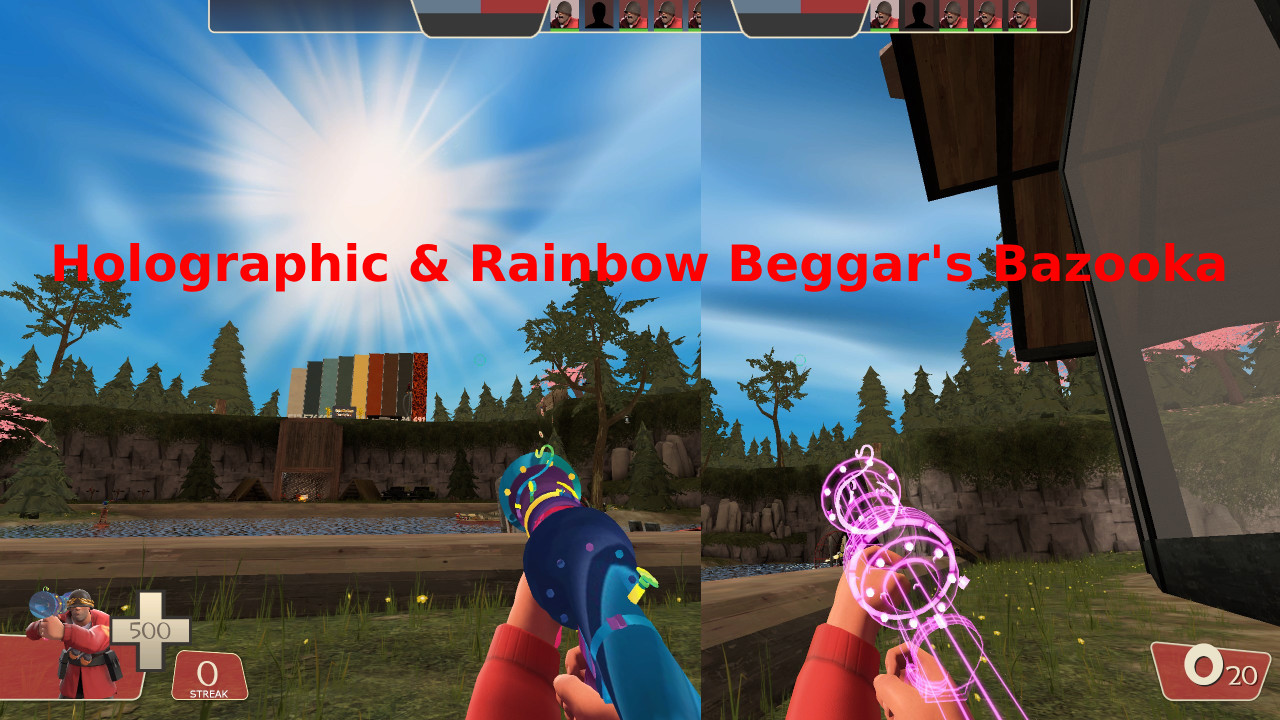 Holographic & Rainbow Beggar's Bazooka Mod for Team Fortress 2 | TF2 Mods