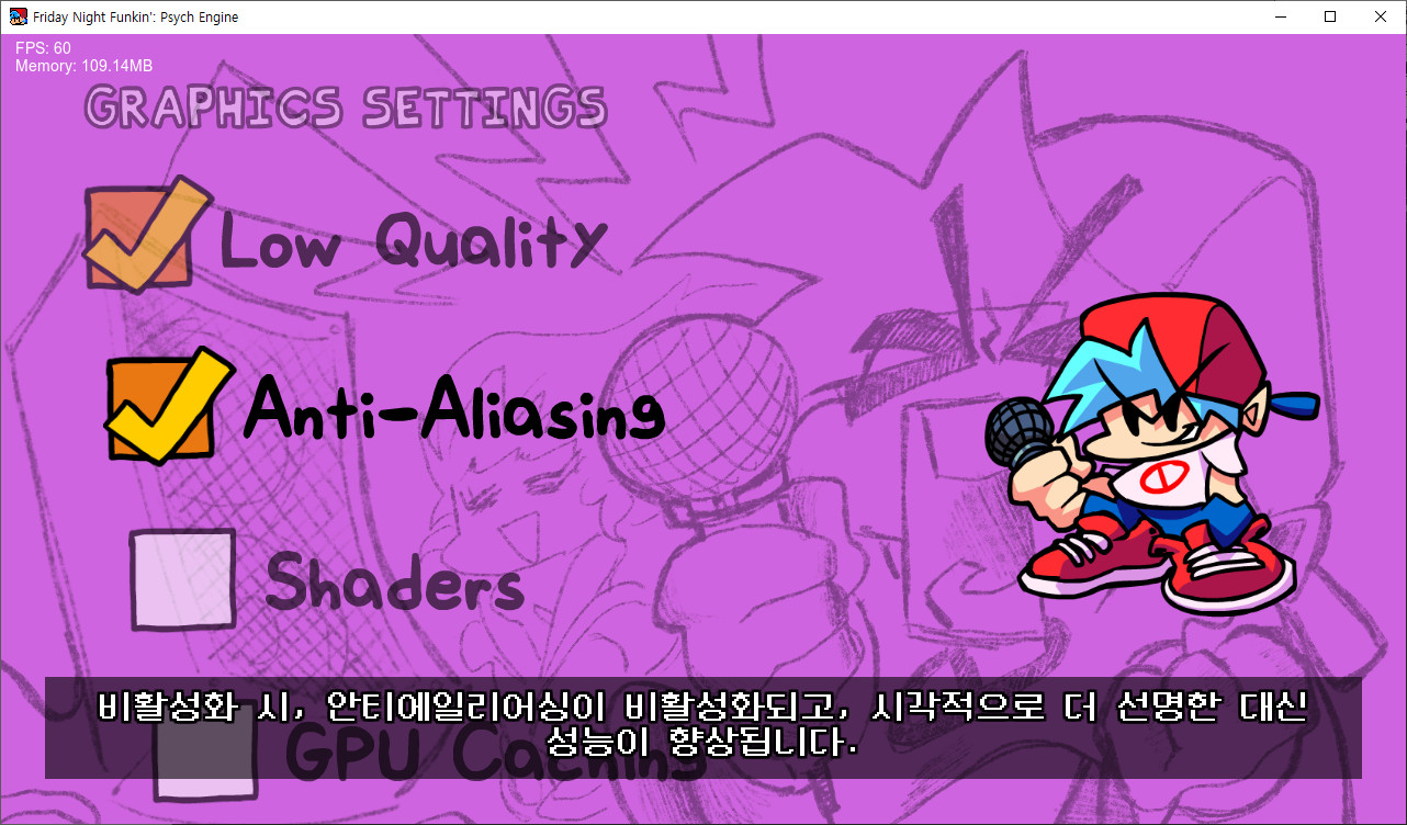 Psych Engine Korean language Pack Mod for Friday Night Funkin' | FNF Mods