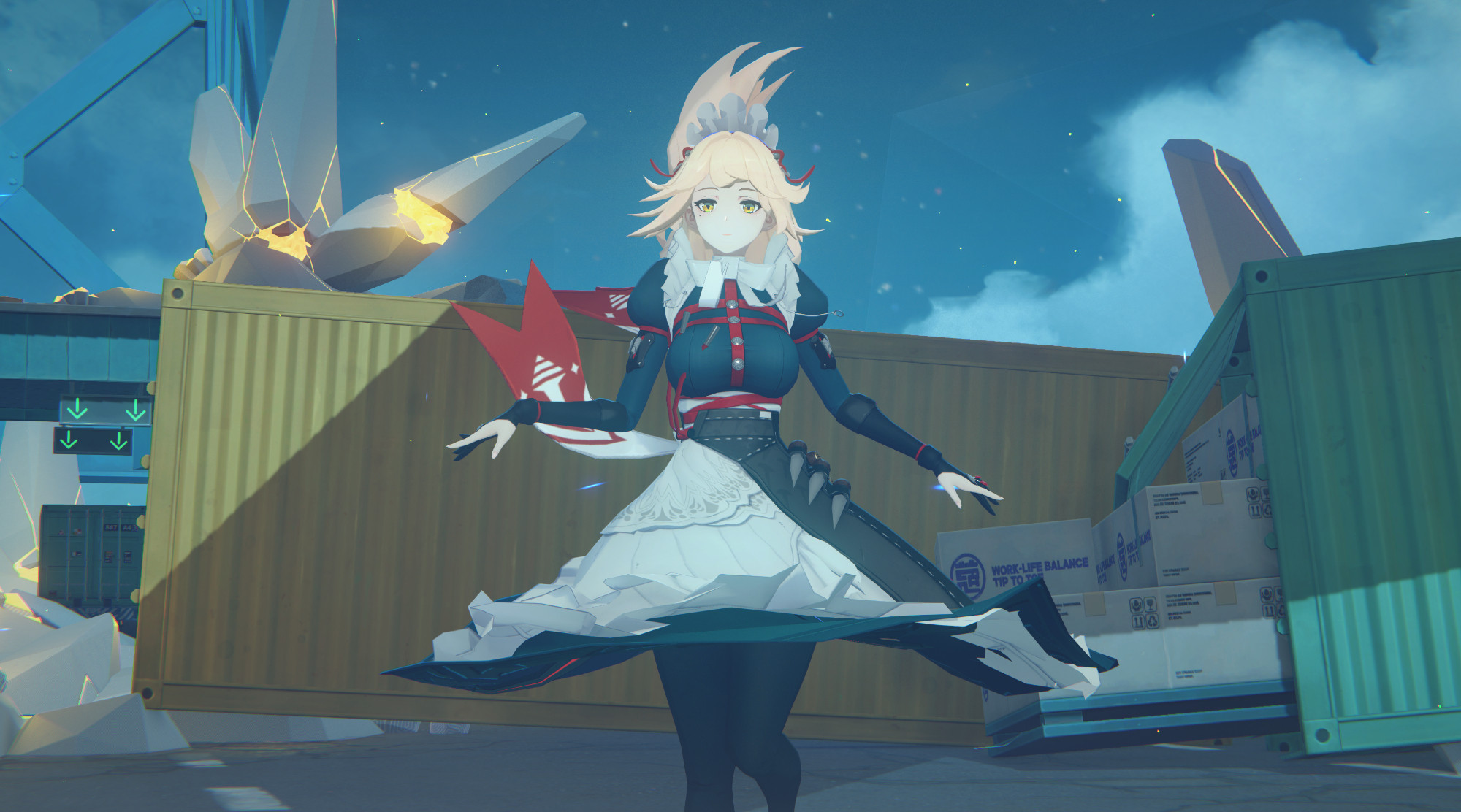 Rina Redblue Recolor Mod for Zenless Zone Zero | ZZZ Mods