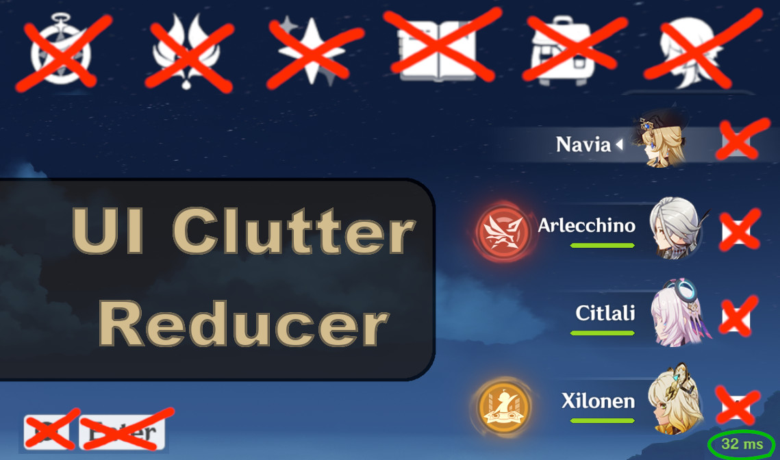 UI Clutter Reducer Mod for Genshin Impact | GI Mods