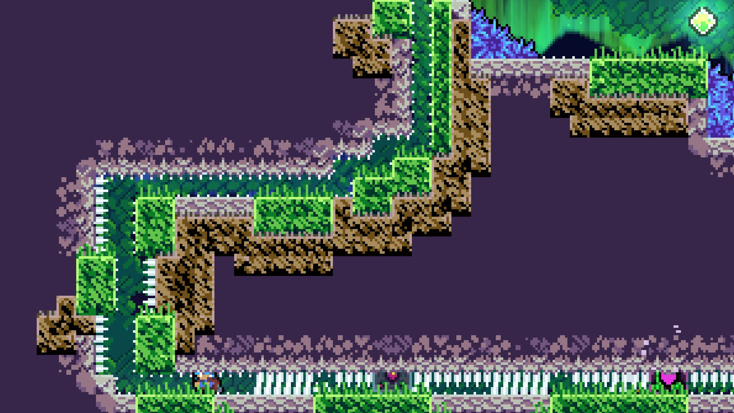 Summit Underside GM green Map Mod for Celeste | Celeste Mods