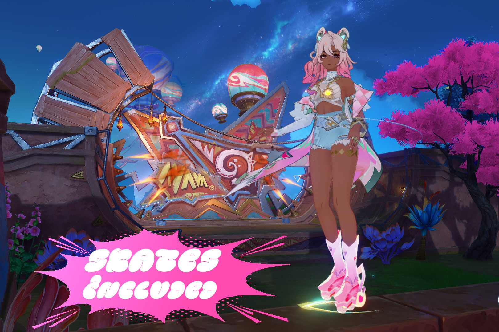 Strawberry Mix! Xilonen + skates peak skin & icons Mod for Genshin ...