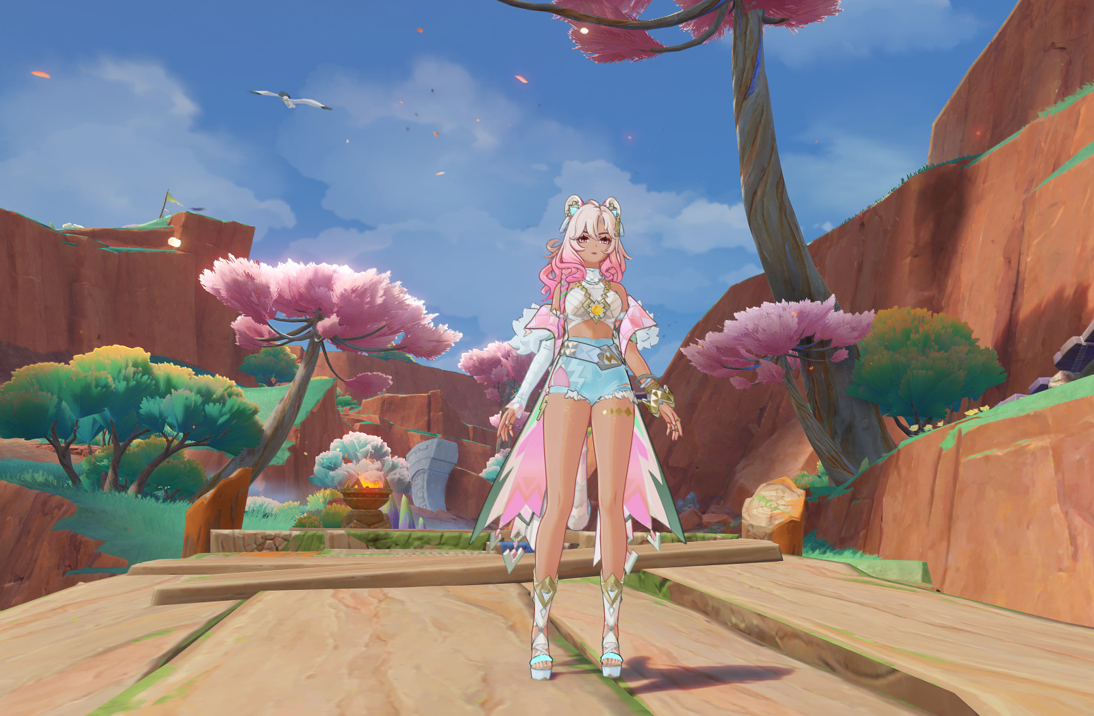 Strawberry Mix! Xilonen + skates peak skin & icons Mod for Genshin ...