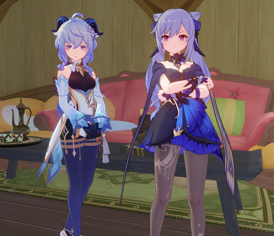 frosted lotus ganyu (mod recolor) Mod for Genshin Impact | GI Mods