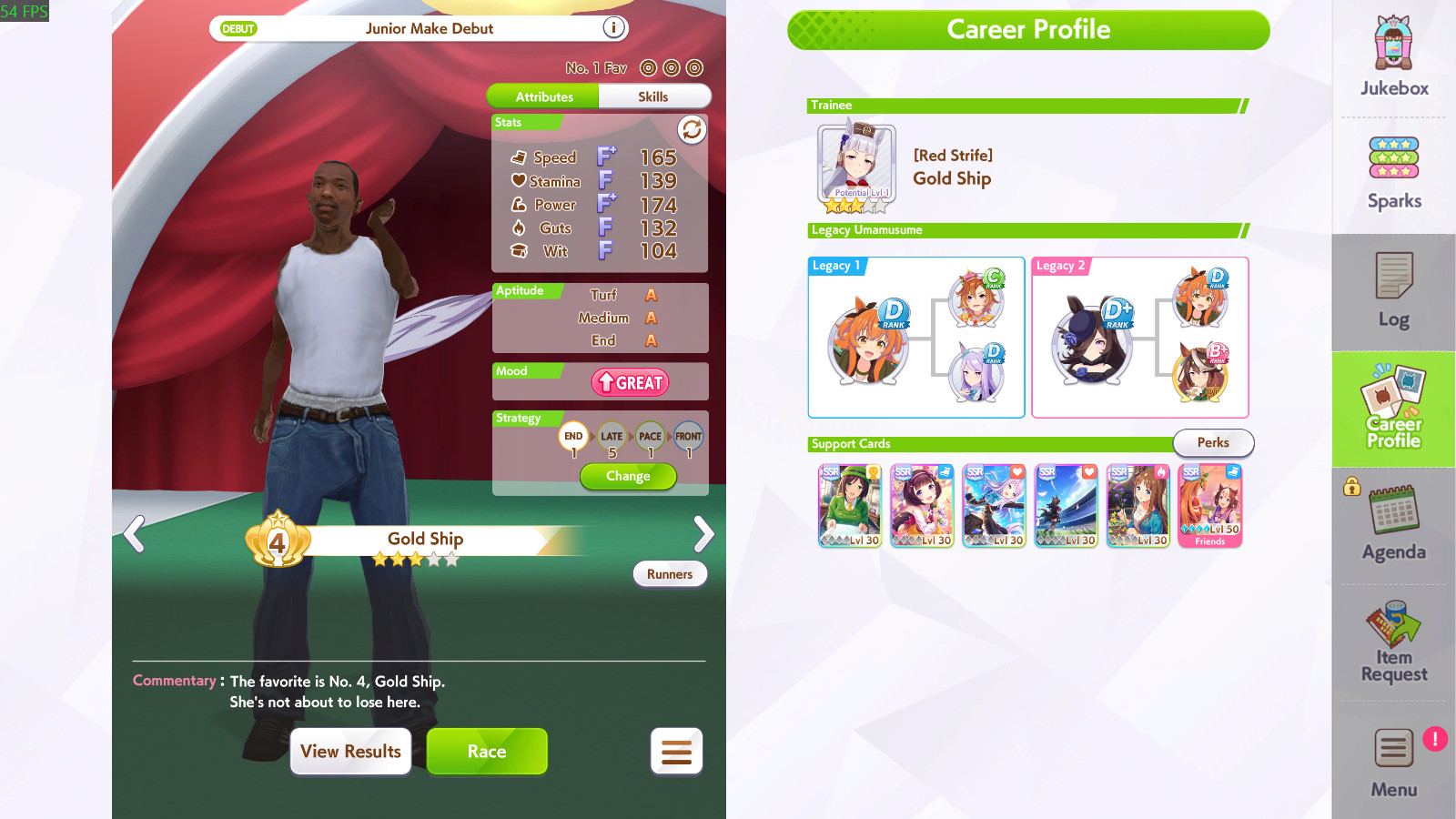 gold ship cos cj Mod for Umamusume Pretty Derby (English) | UMPD EN Mods