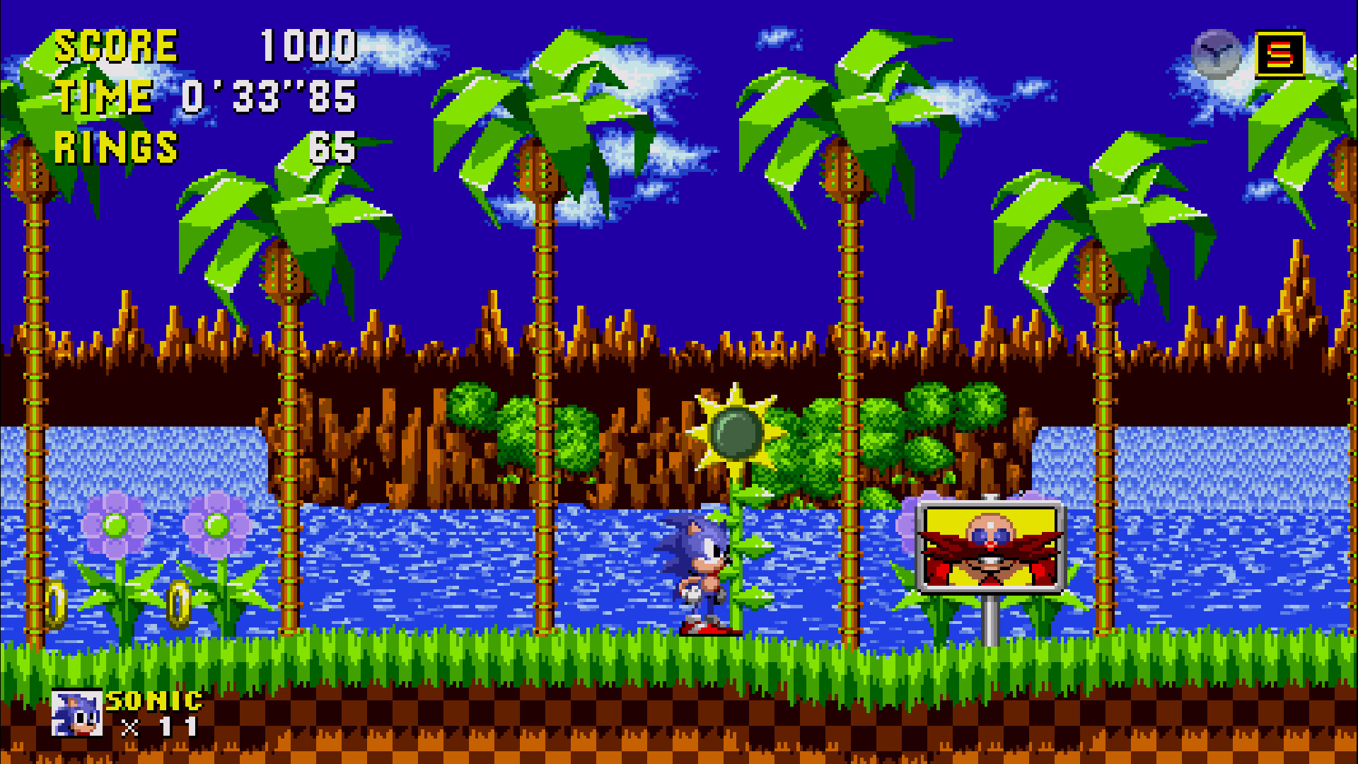 Classic HUD in Sonic Forever Mod for Sonic the Hedgehog Forever | S1F Mods