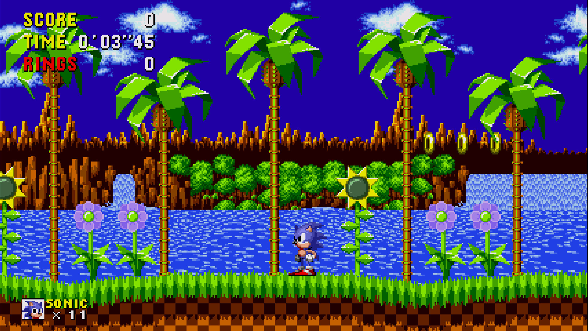 Classic HUD in Sonic Forever Mod for Sonic the Hedgehog Forever | S1F Mods