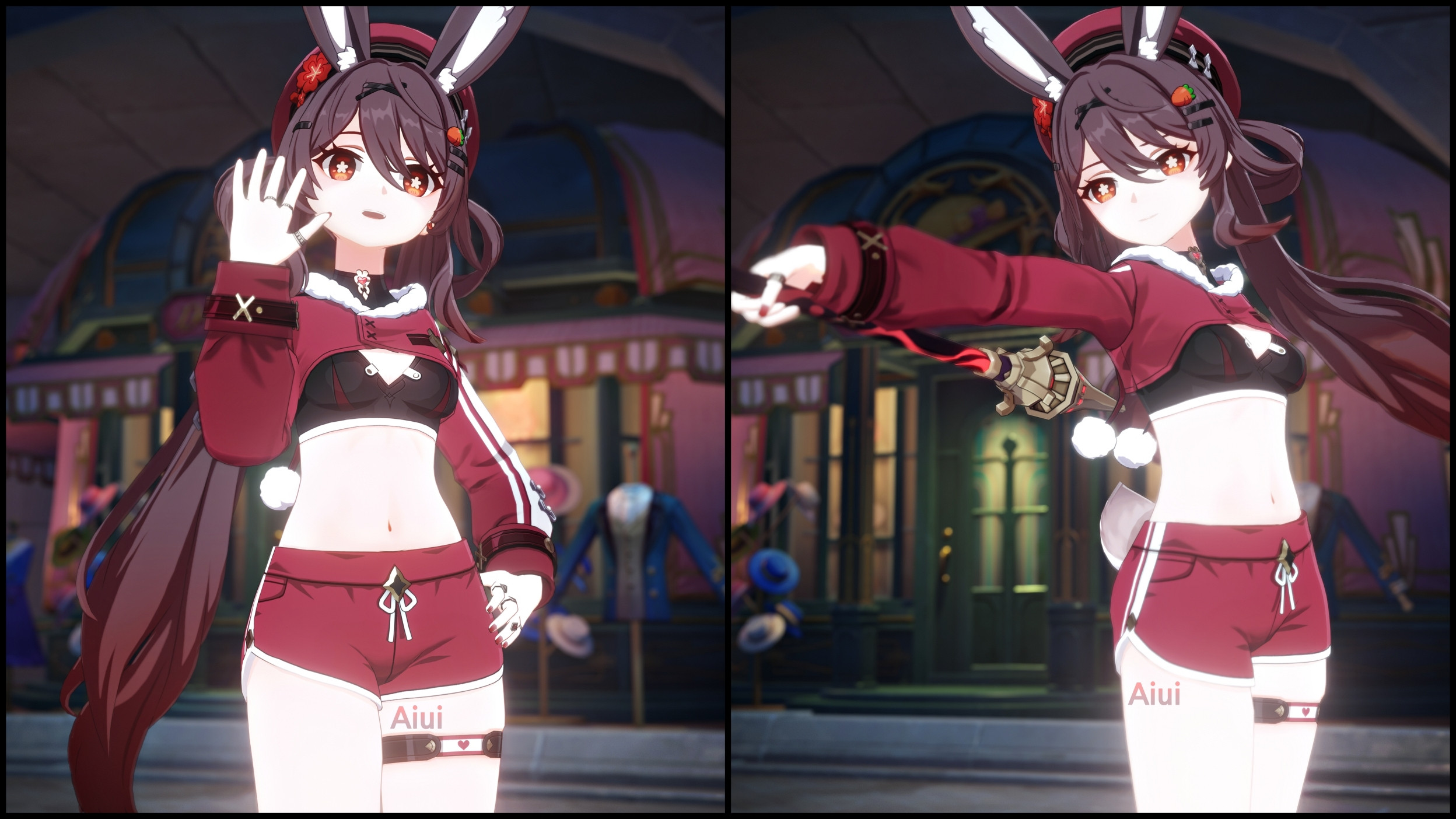HuTao Sporty Bunny Mod Mod for Genshin Impact | GI Mods