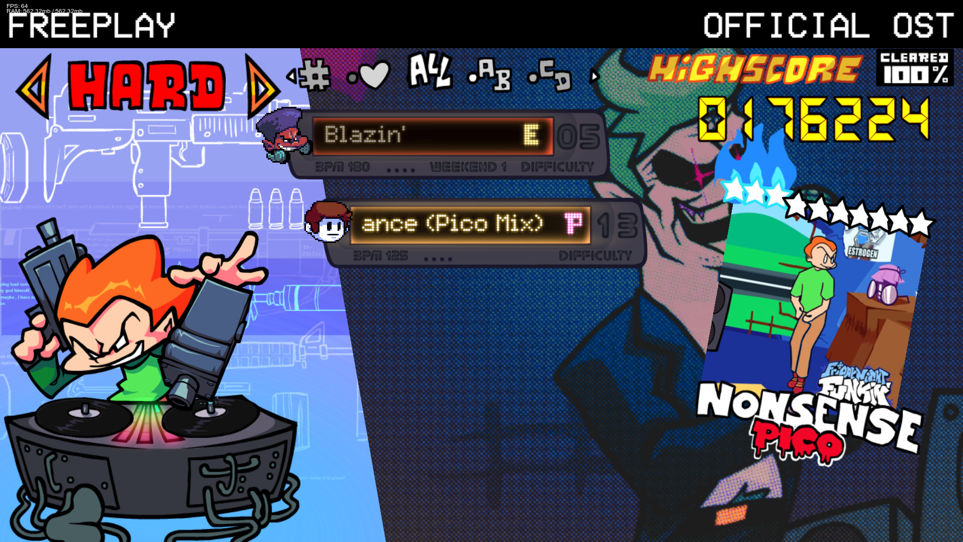 Vs Nonsense V1.5 (Pico Mix) Mod for Friday Night Funkin' | FNF Mods