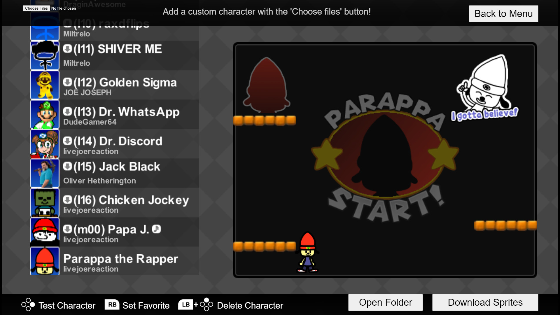 Parappa the Rapper (remake) Mod for Party Project | PProject Mods