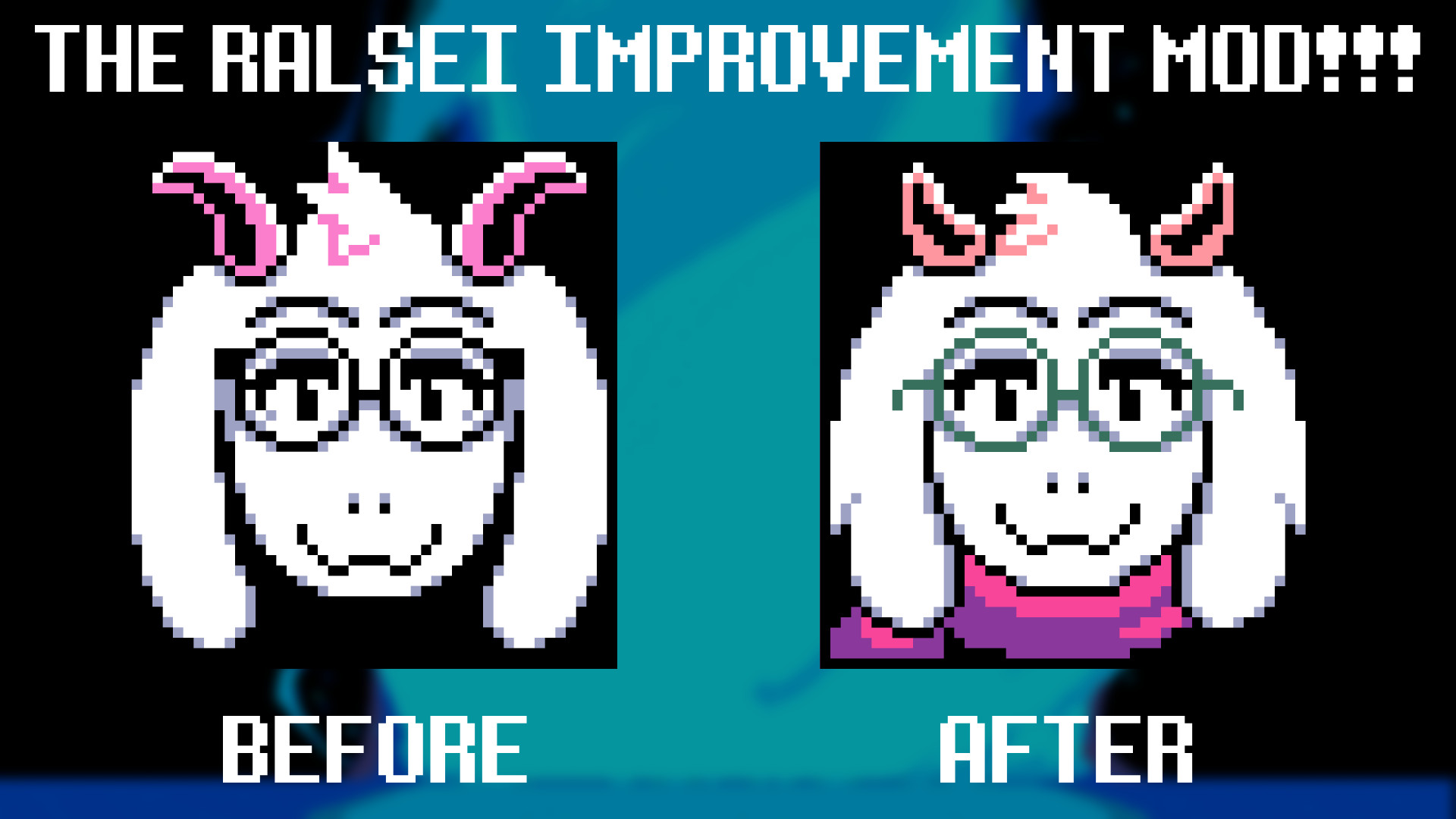 Toastie's Ralsei improvement mod! Mod for Deltarune | DR Mods