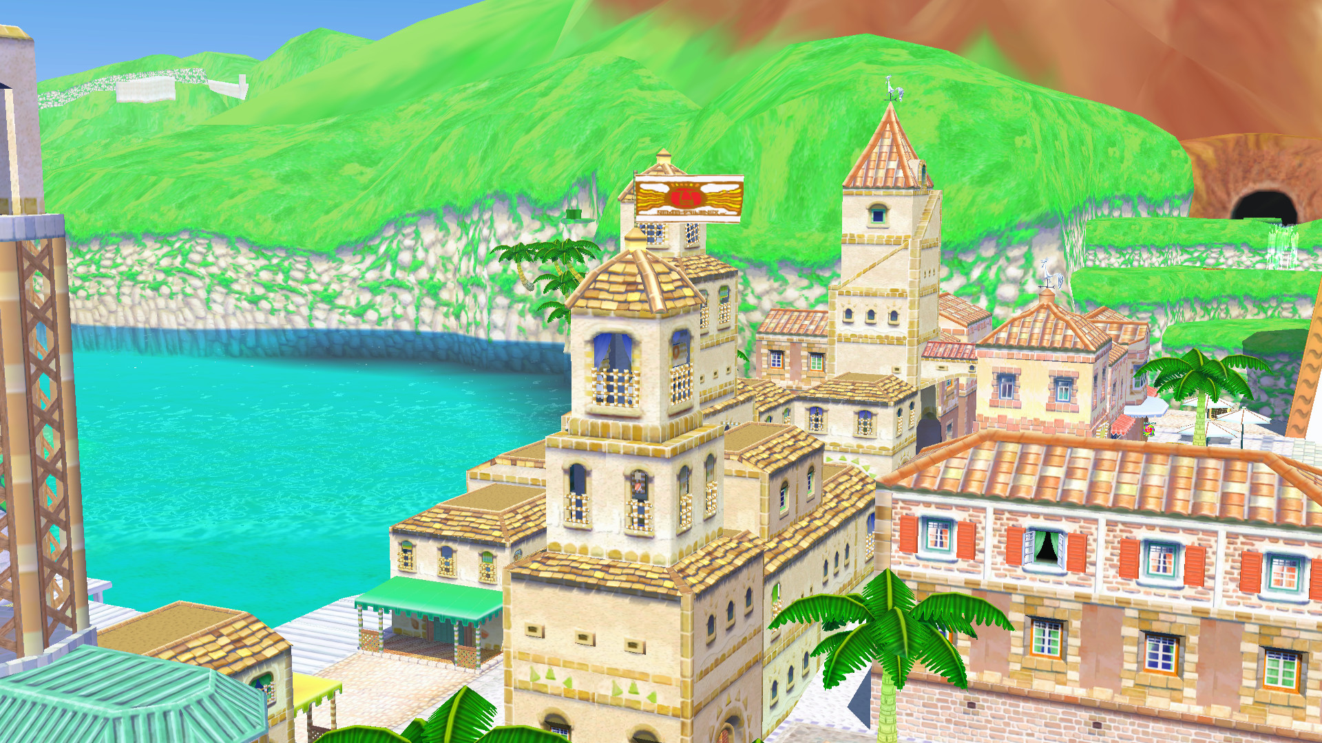 Delfino Plaza (Super Mario Sunshine) Mod for Super Smash Bros. Brawl ...