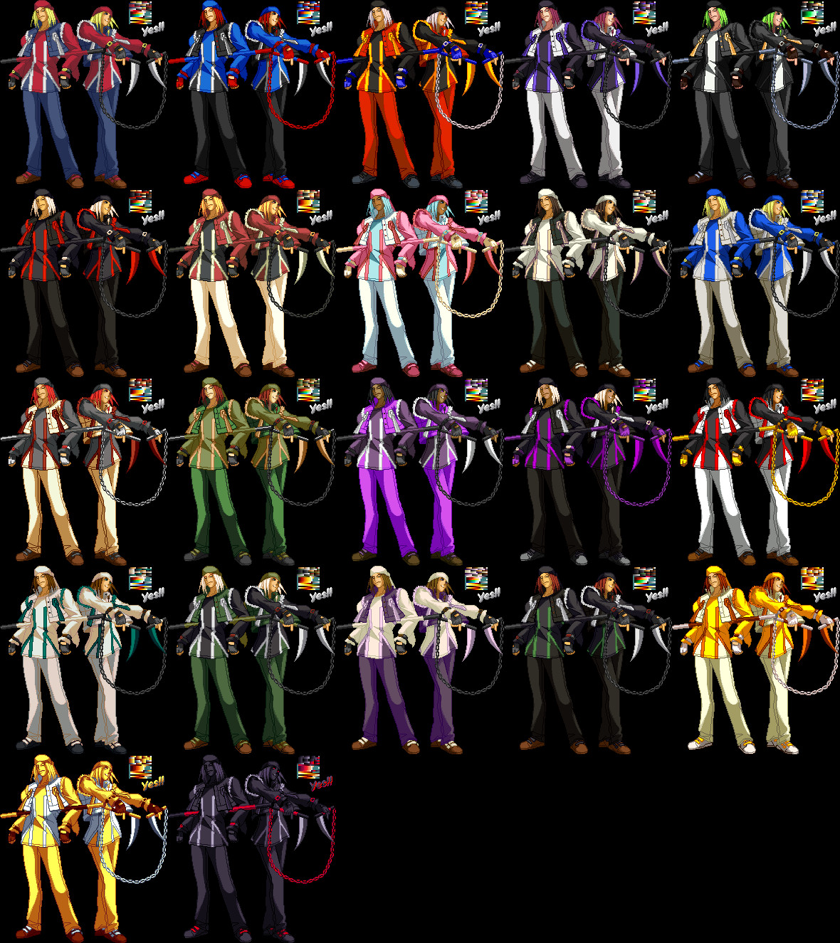 Unlinked Axl + Per Slot Extras Mod for Guilty Gear XX Accent Core Plus ...