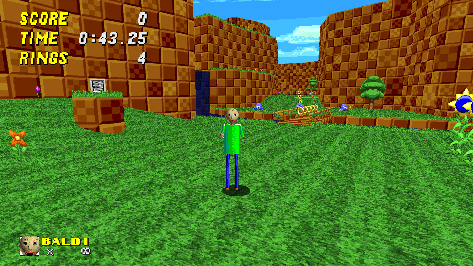 Playable Baldi Mod for Sonic Robo Blast 2 | SRB2 Mods