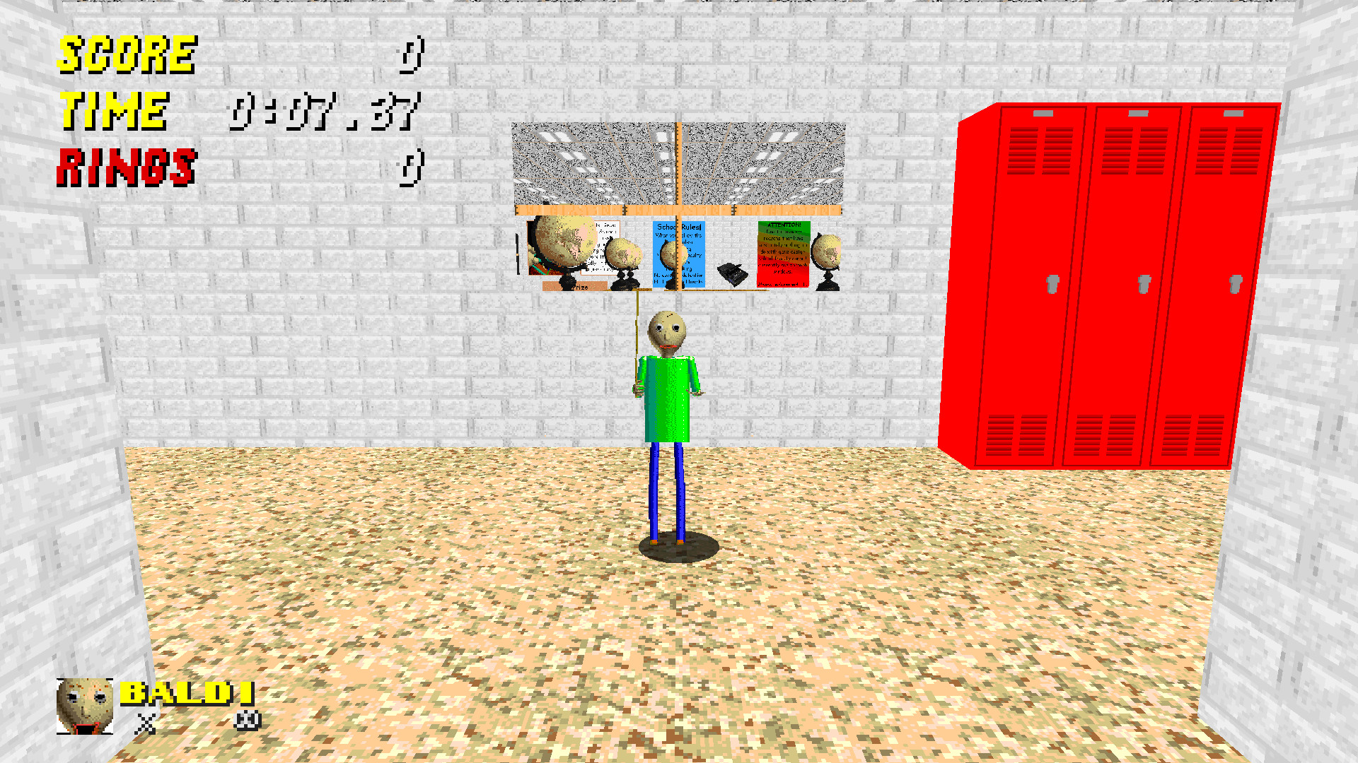 Playable Baldi Mod for Sonic Robo Blast 2 | SRB2 Mods