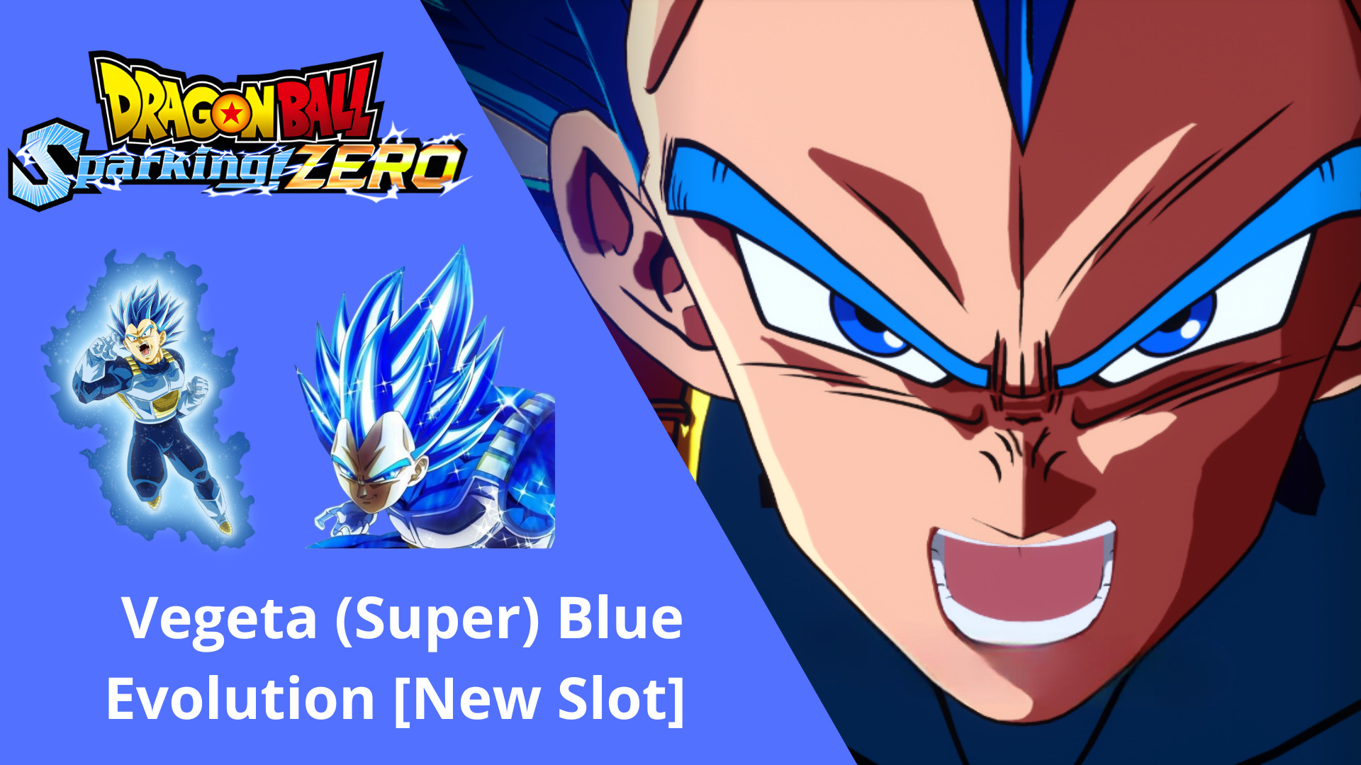 Vegeta (Super) Blue Evolution [New Slot] Mod for Dragon Ball: Sparking! ZERO | DBSZ Mods