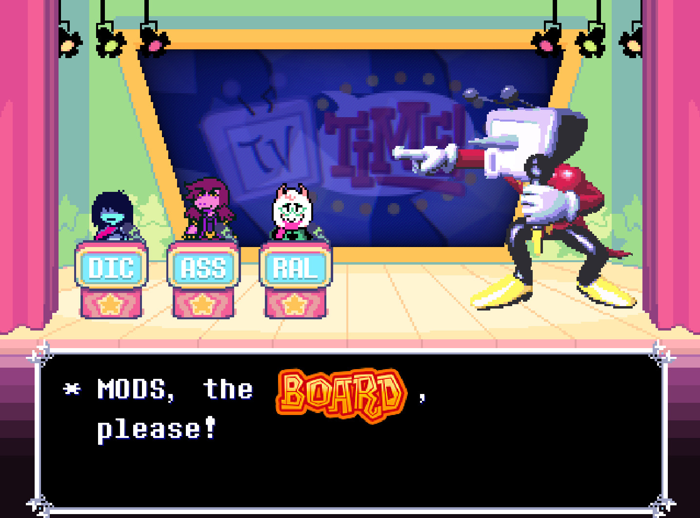 Tenna says "Mods" over "Mike" (ch 3) Mod for Deltarune | DR Mods