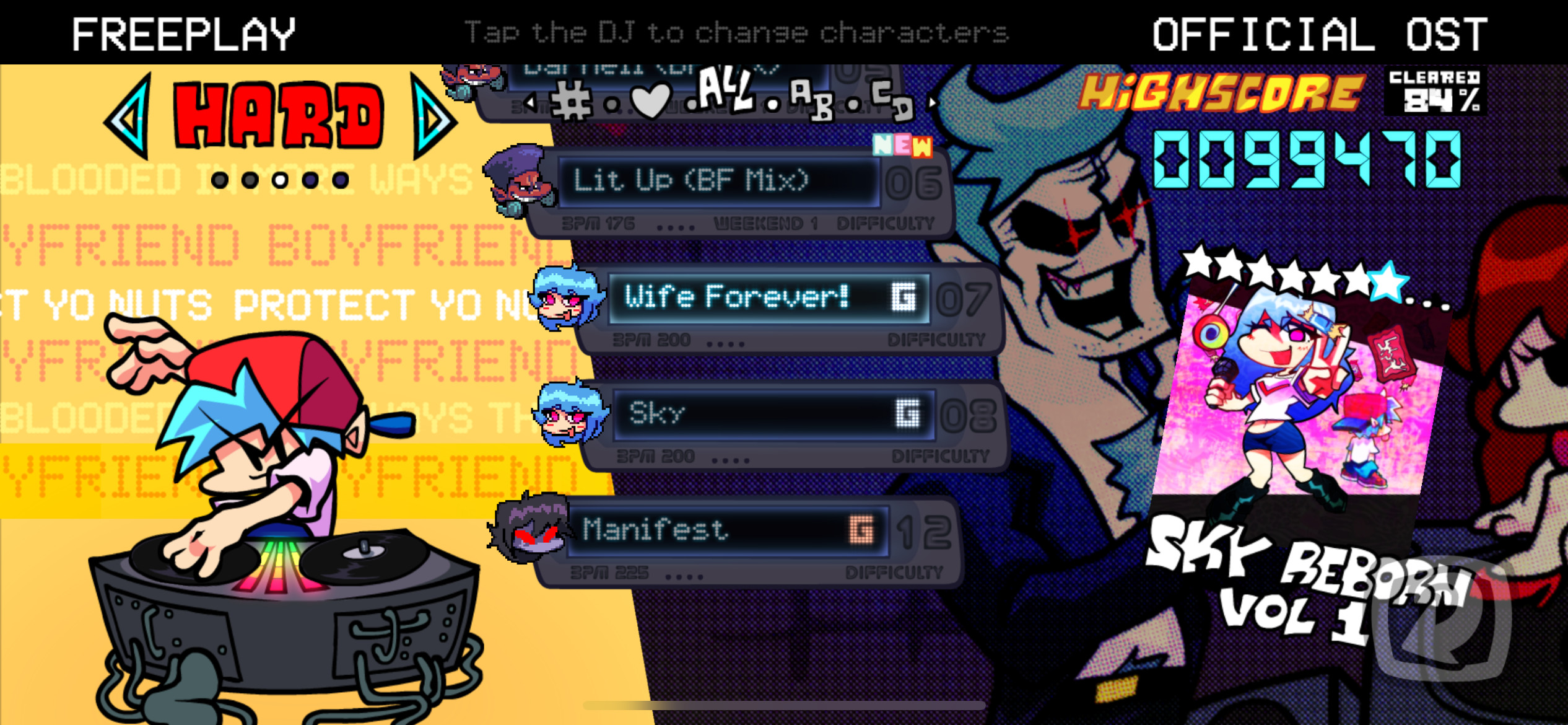 Sky: REBORN Mod for Friday Night Funkin' | FNF Mods