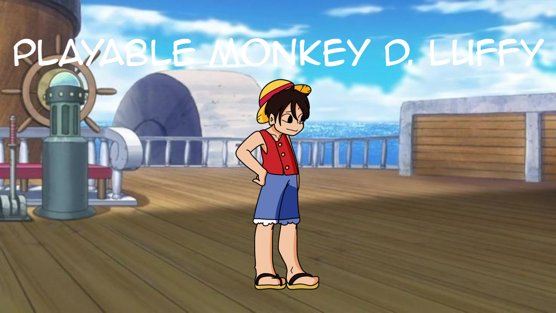 Playable Monkey D. Luffy Mod for Friday Night Funkin' | FNF Mods