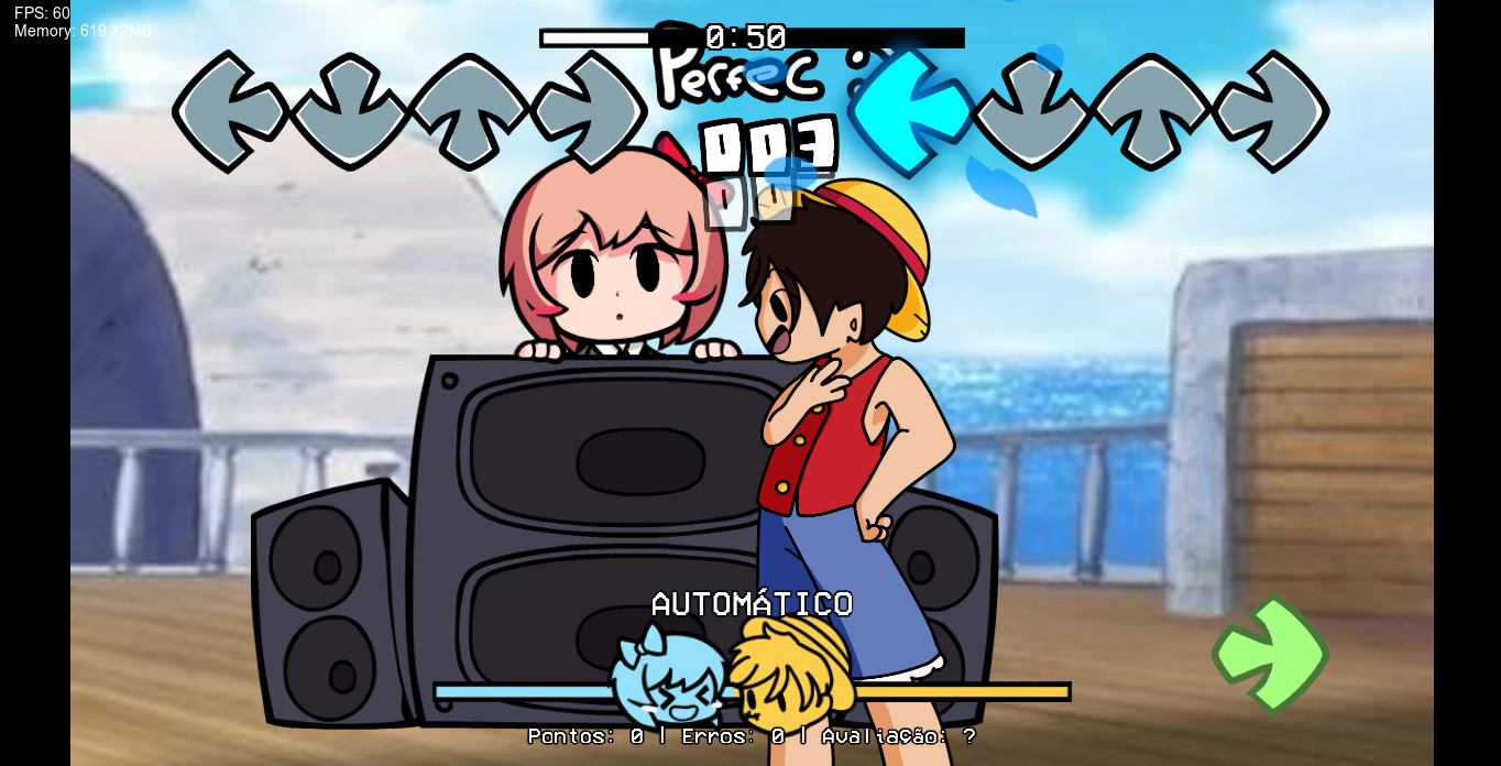 Playable Monkey D. Luffy Mod for Friday Night Funkin' | FNF Mods