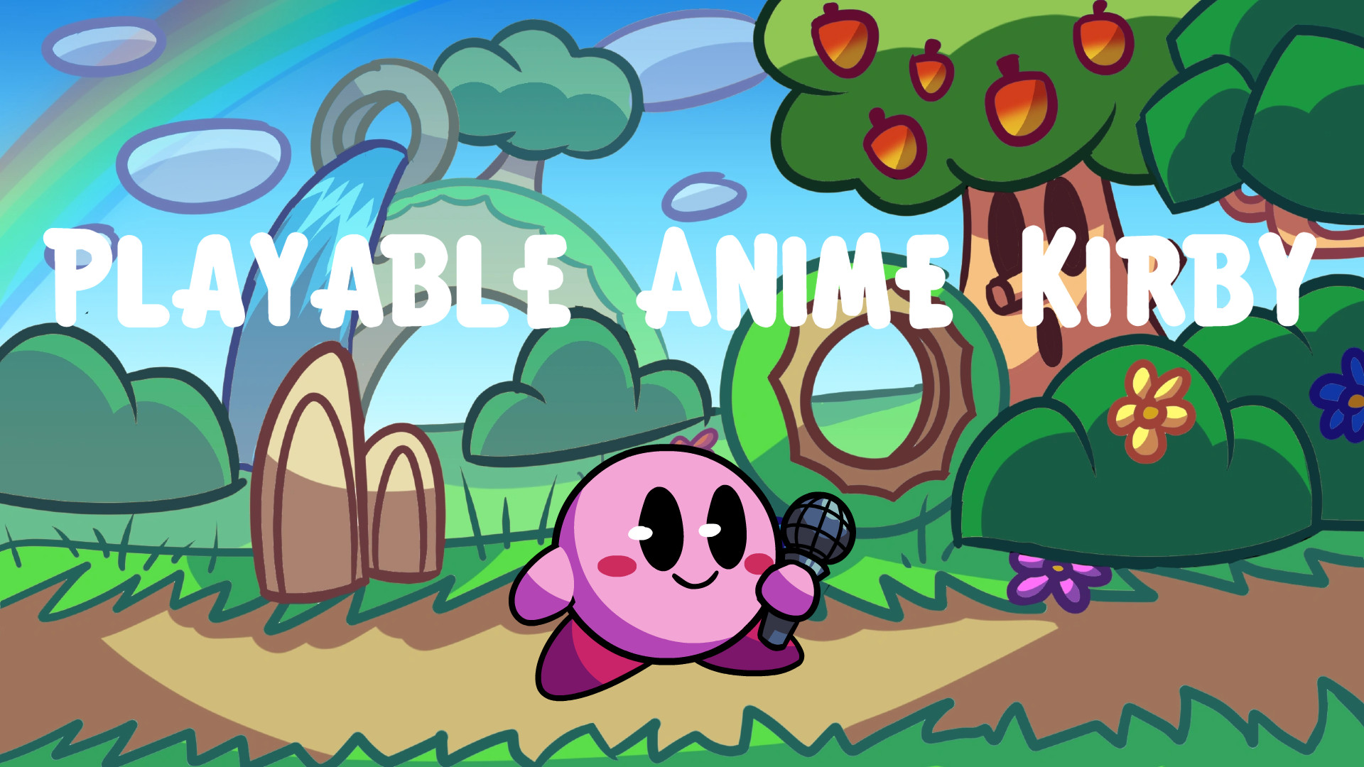 Playable Anime Kirby Mod for Friday Night Funkin' | FNF Mods