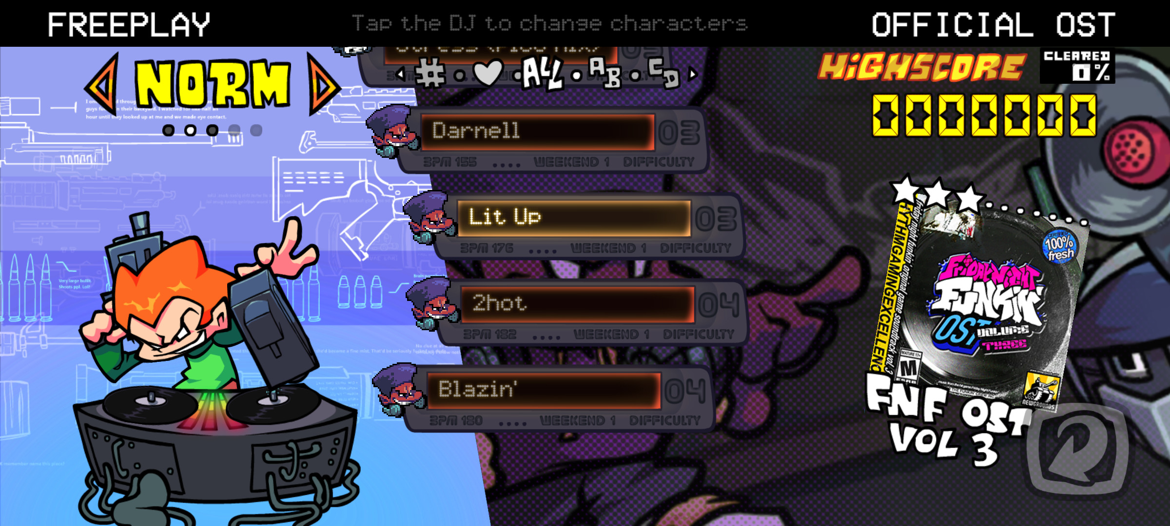 Custom Freeplay Pico BG Mod for Friday Night Funkin' | FNF Mods