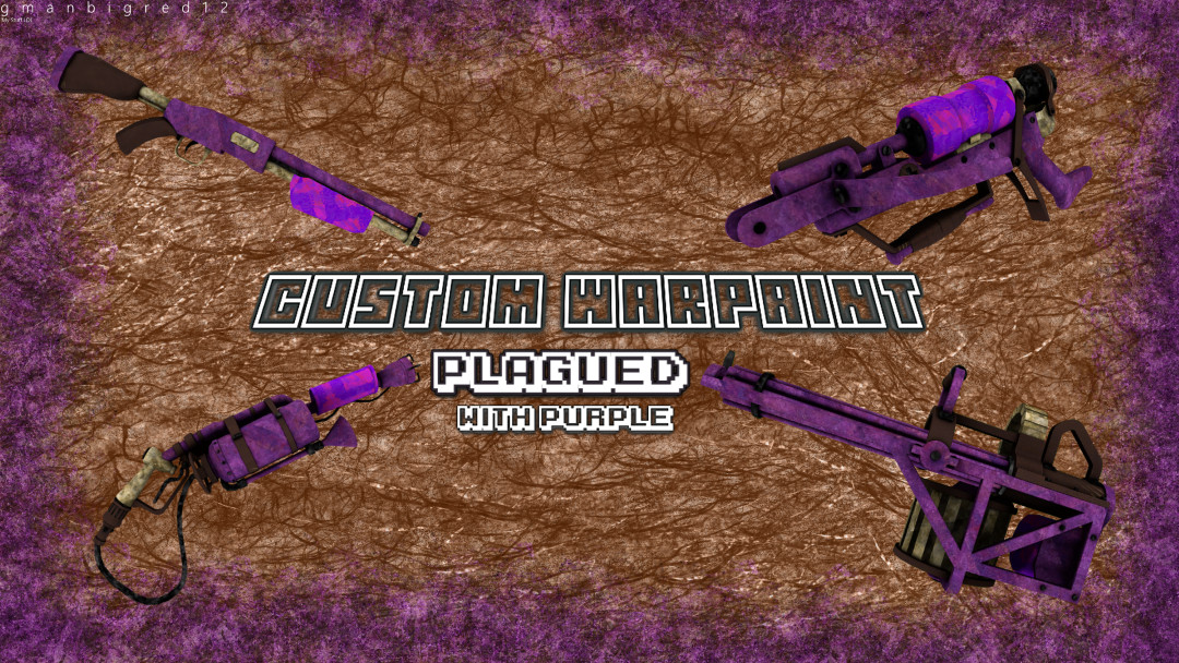 Plagued with Purple Warpaint Mod for Team Fortress 2 | TF2 Mods