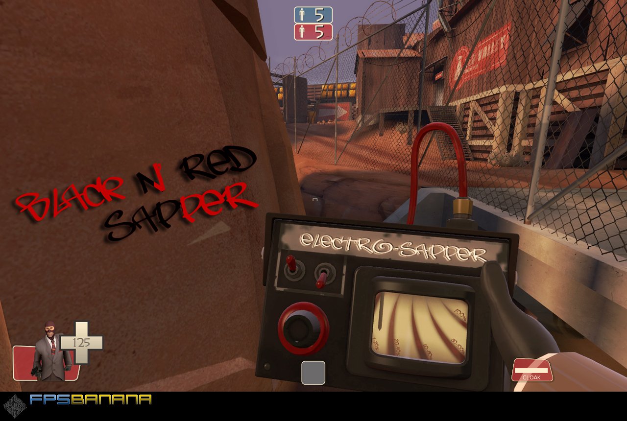 Black n' Red Spy Sapper [Team Fortress 2] [Mods]