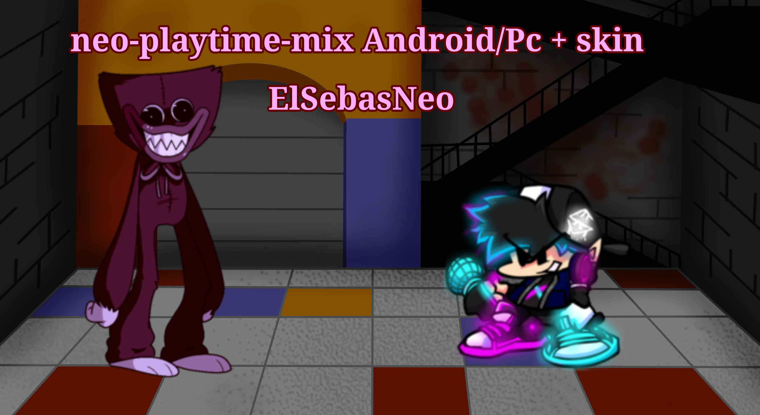 Neo huggy Android/iOS/Pc Mod for Friday Night Funkin' | FNF Mods