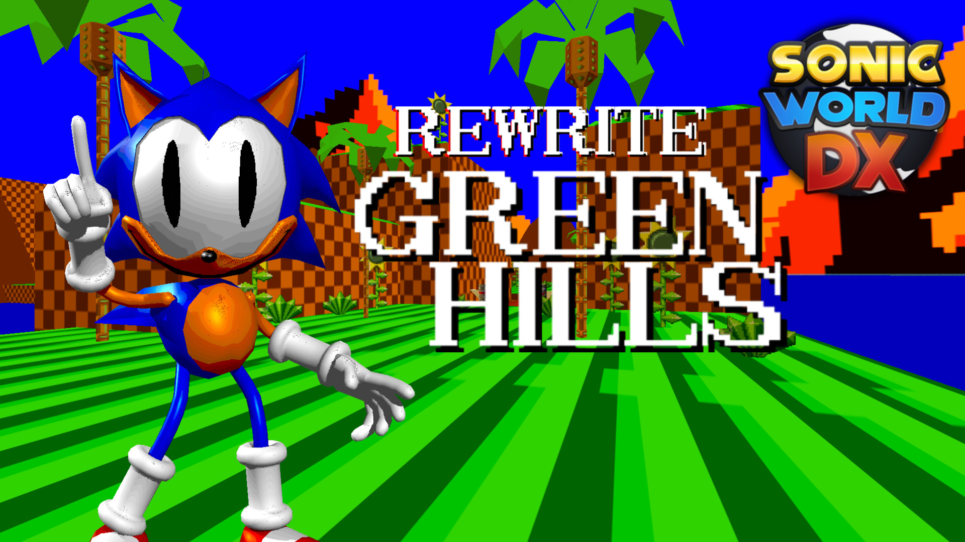 Rewrite Green Hill Mod for Sonic World DX | SWDX Mods