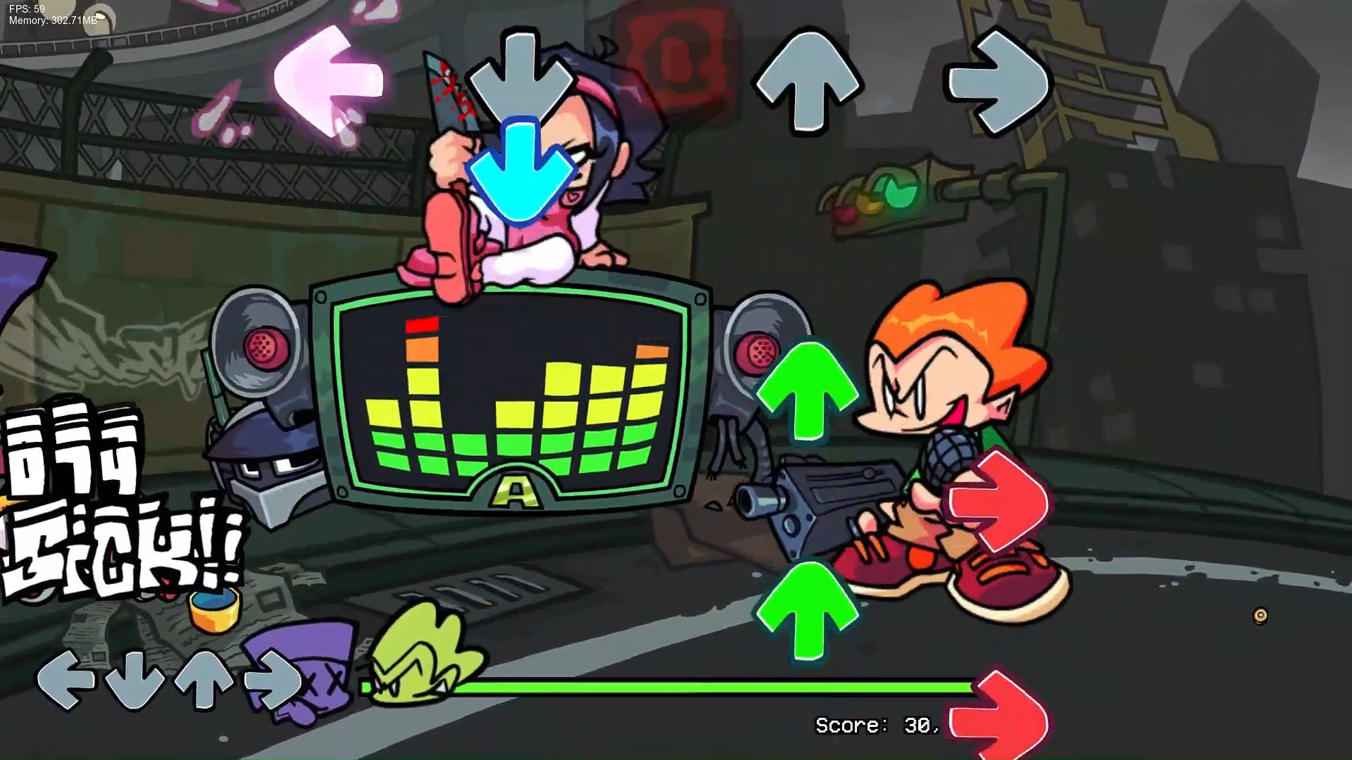 HUD MOBILE IN PSYCHENGINE Mod for Friday Night Funkin' | FNF Mods