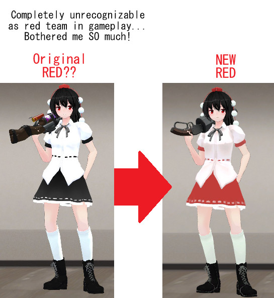 Touhou Fortress Team Color Fix Mod for Team Fortress 2 | TF2 Mods