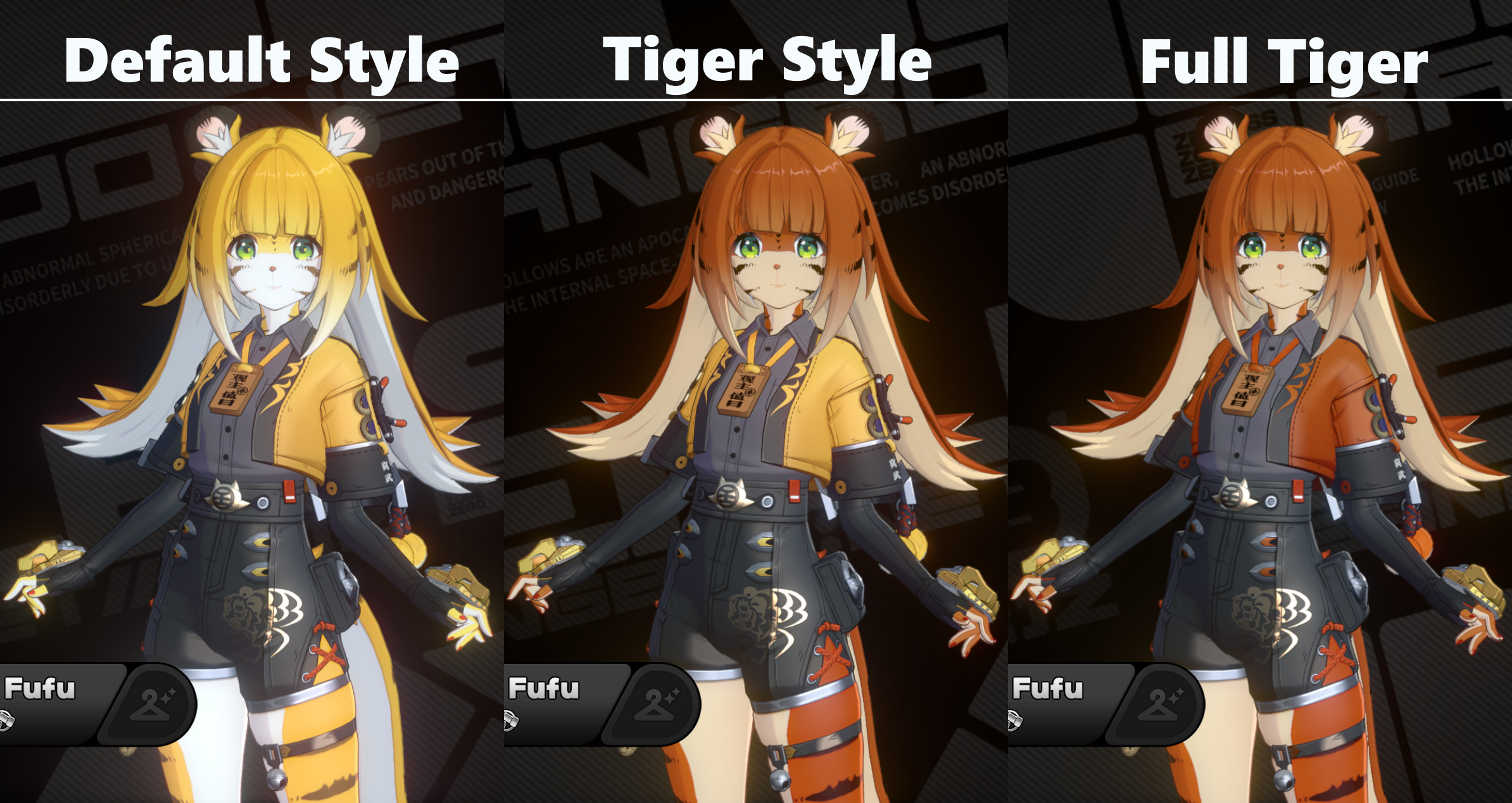 JuFufu Full~ish Thiren | Texture Only + Tiger Fixd Mod for Zenless Zone Zero | ZZZ Mods