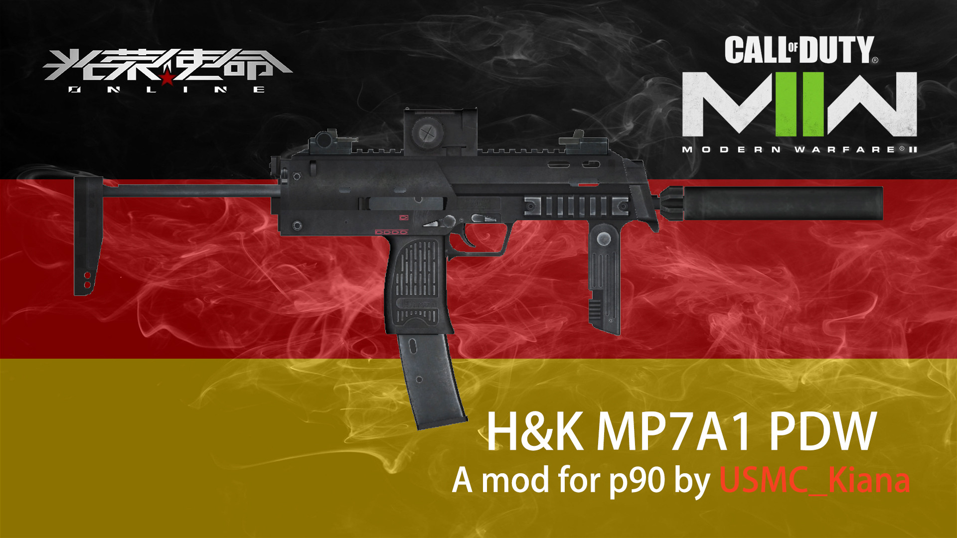 H&K MP7A1 PDW on MW2019/2022 Animations Mod for Counter-Strike 1.6 ...