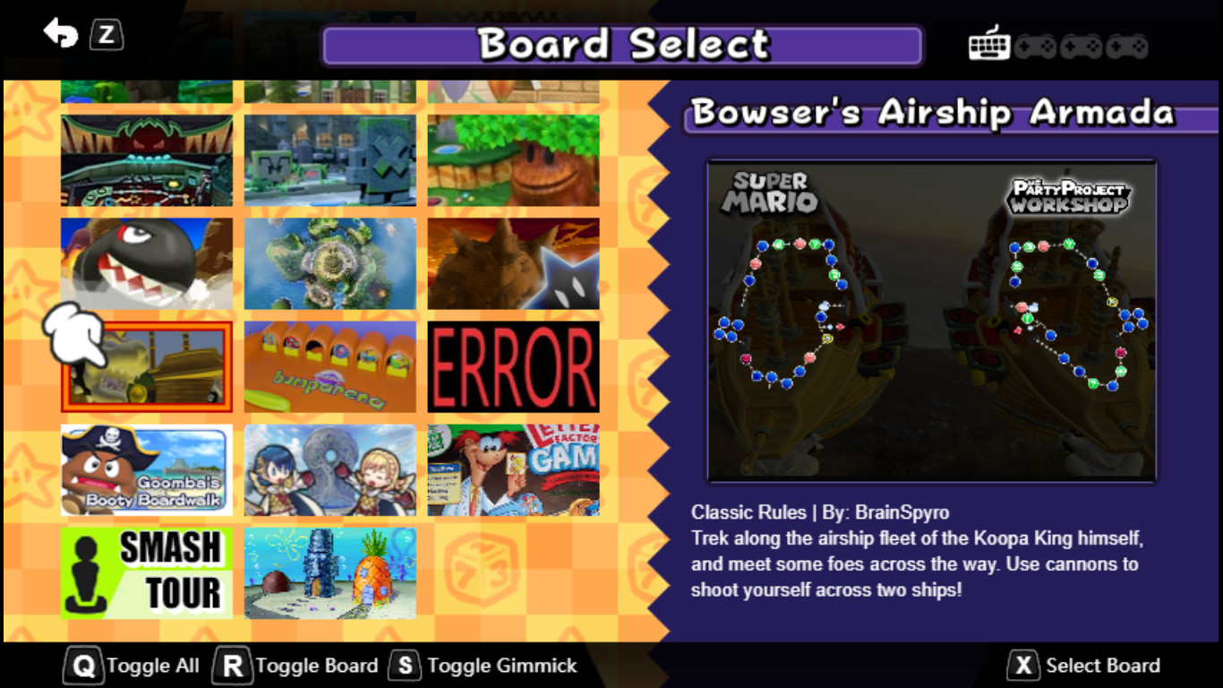 Bowser's Airship Armada (Board) Mod for Party Project | PProject Mods