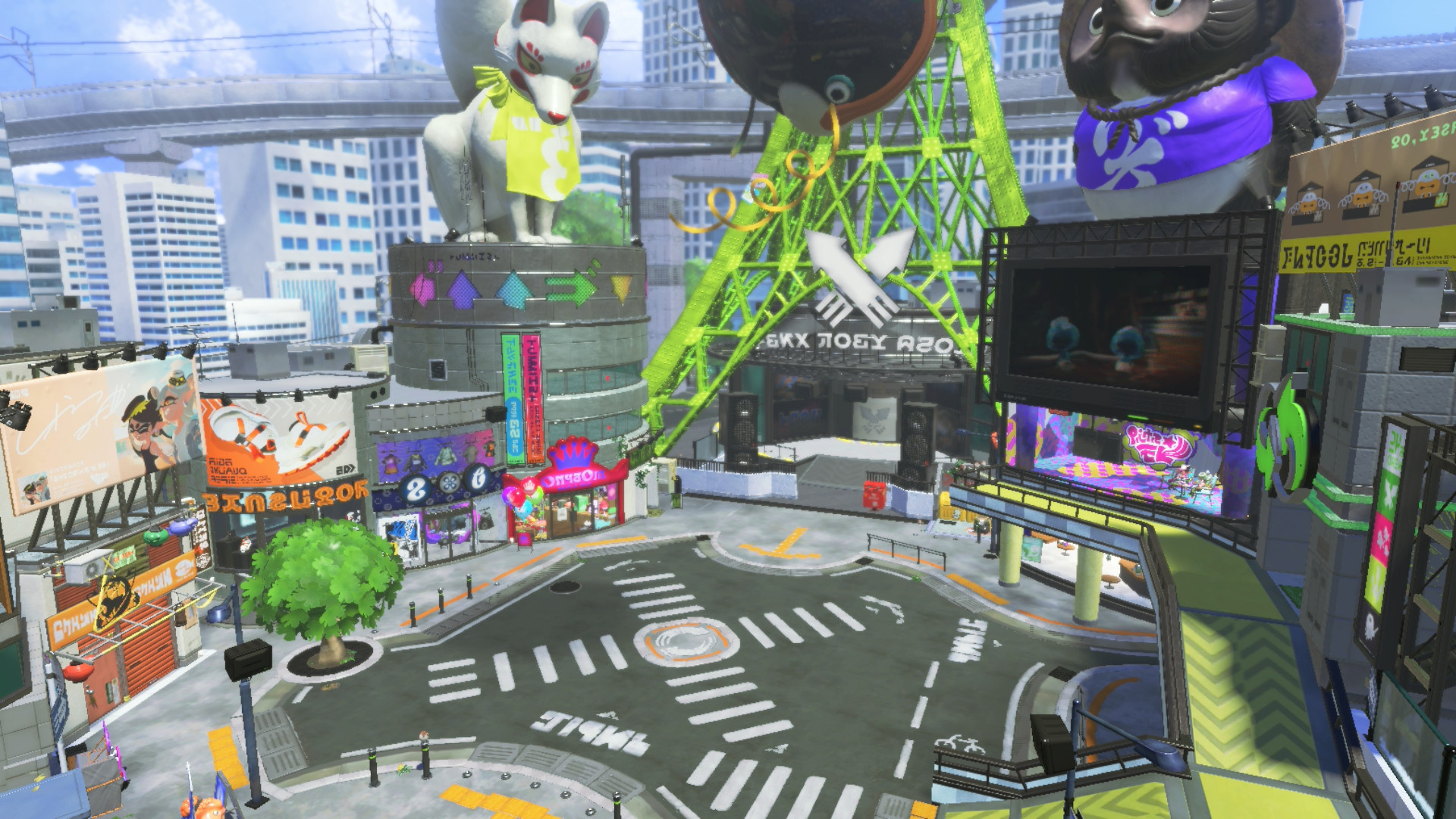 Paintable + Playable Inkopolis Plaza Mod for Splatoon 3 | Splatoon 3 Mods