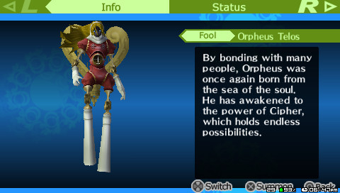 Female Orpheus Telos Mod for Persona 3 Portable (PSP) | P3P PSP Mods