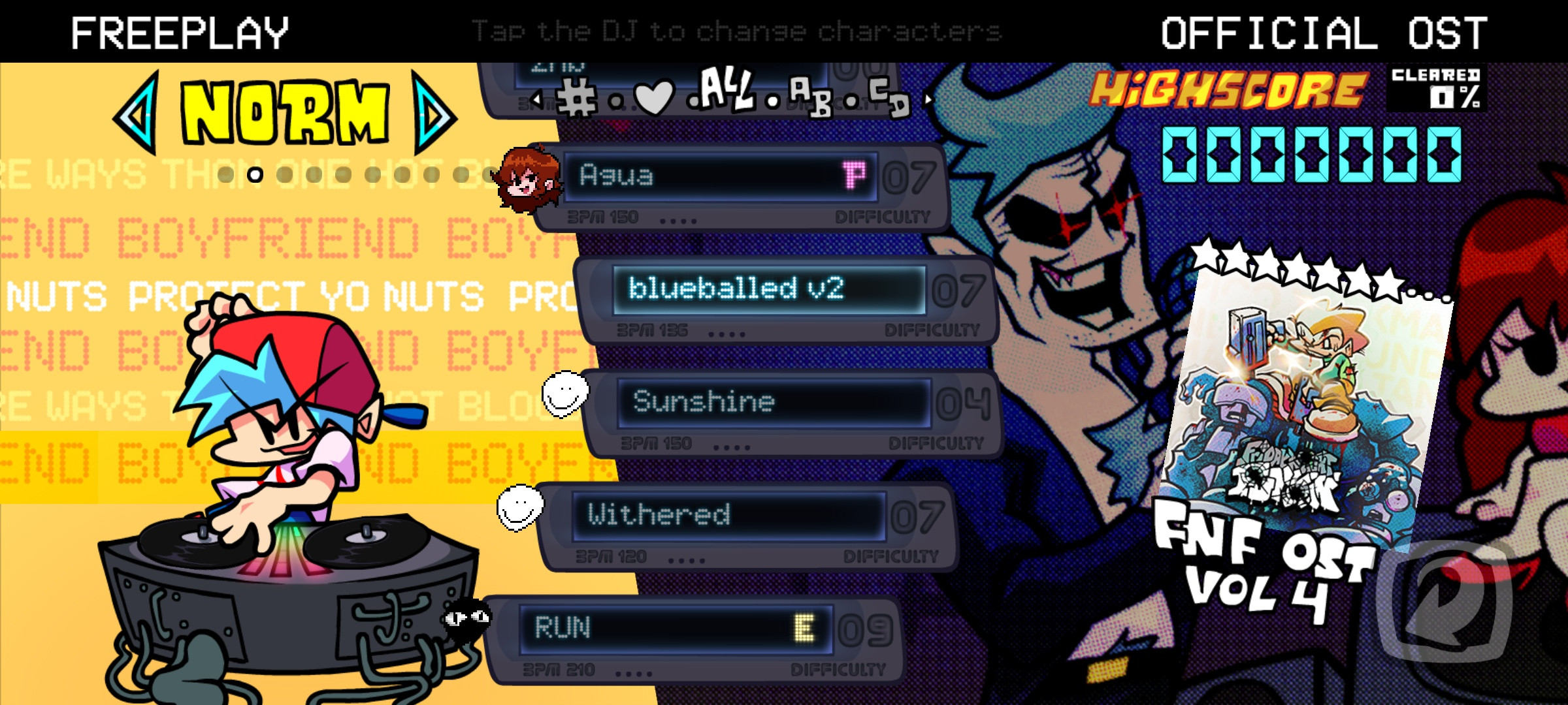 Blue Balled V2 (V Slice Port) Mod for Friday Night Funkin' | FNF Mods
